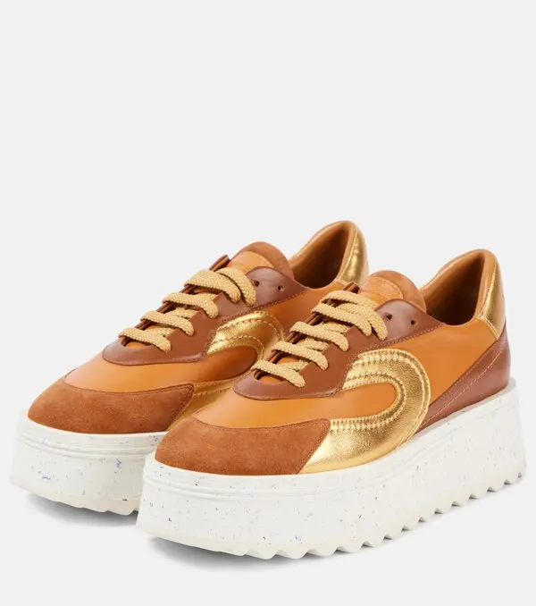 Clergerie Awake Leather Platform Sneakers