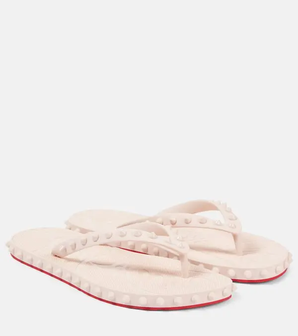 CHRISTIAN LOUBOUTIN Super Loubi Thong Sandals - Pink