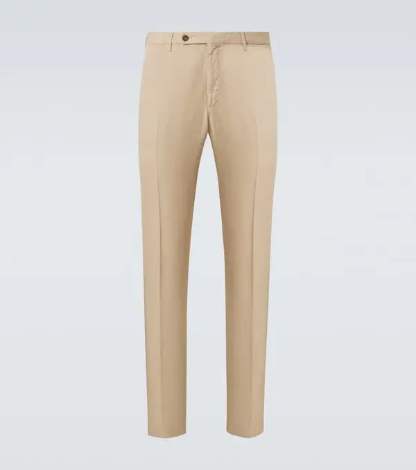 SLOWEAR Incotex Linen And Cotton Straight Pants