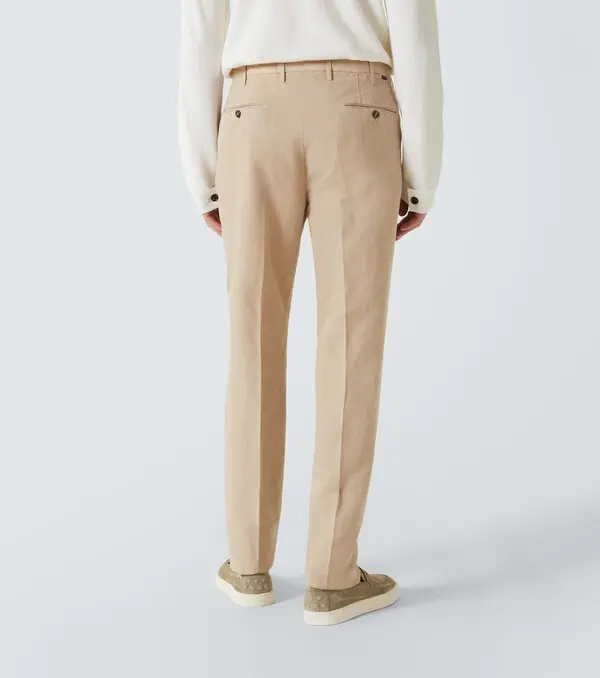 SLOWEAR Incotex Linen And Cotton Straight Pants