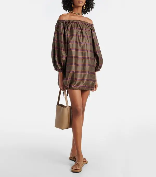 Max Mara Alcamo Cotton-blend Minidress