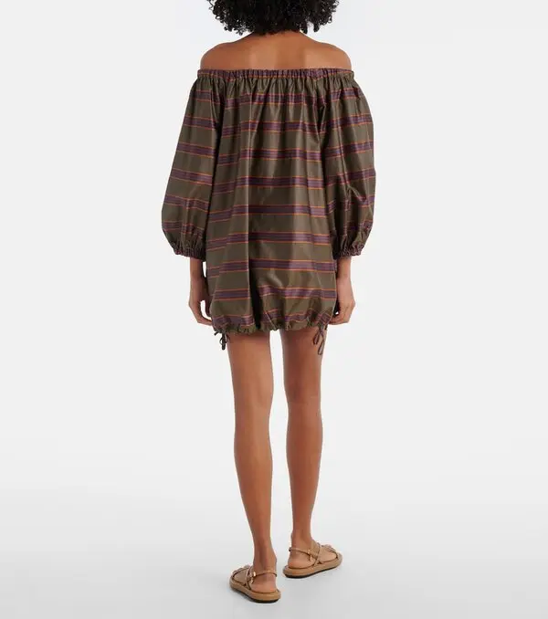Max Mara Alcamo Cotton-blend Minidress