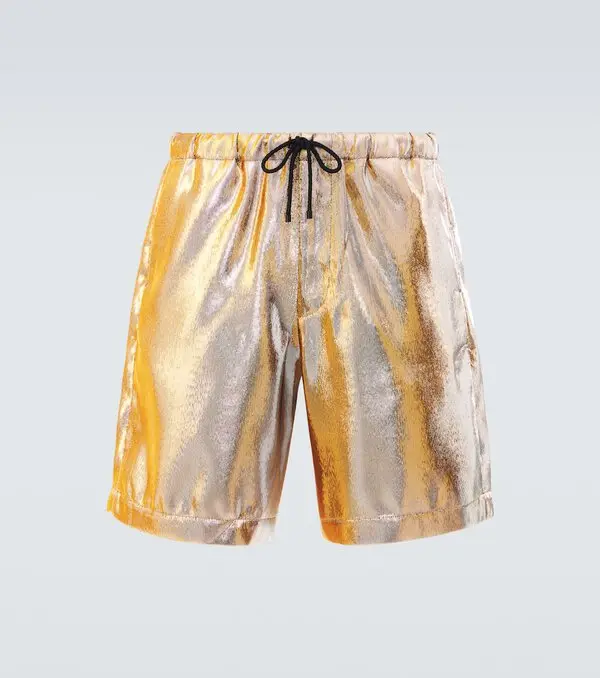 Dries Van Noten Metallic Shorts