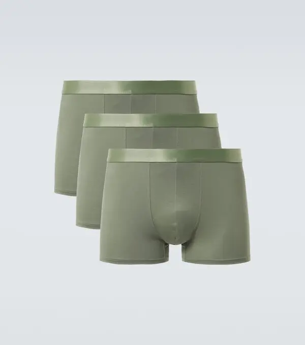 CDLP Set Of 3 Logo Boxers - Green
