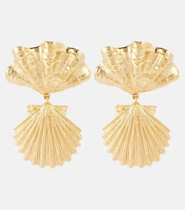 Chloé Shells Drop Earrings - Gold