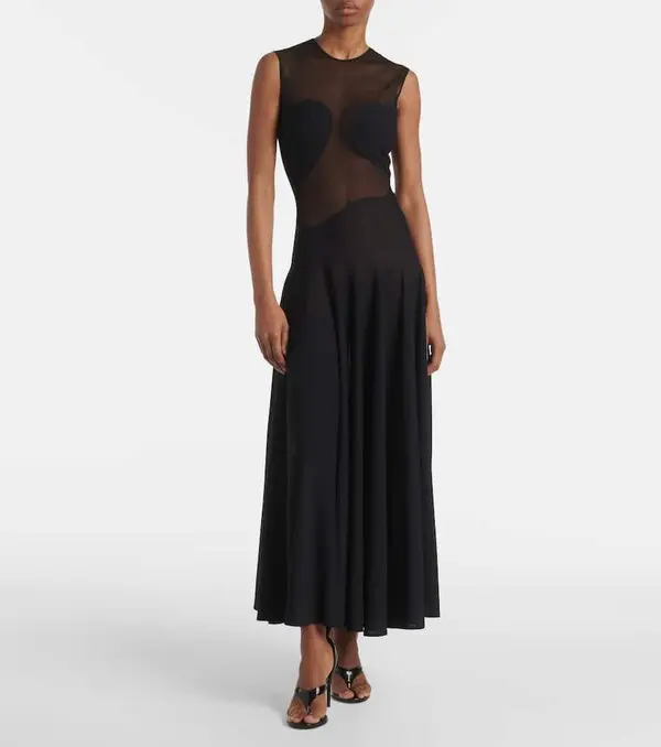 Alaïa Paneled Maxi Dress