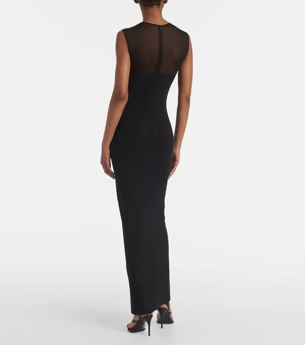 Alaïa Paneled Maxi Dress