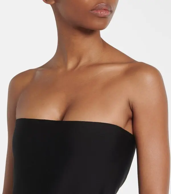 Alaïa Strapless Pleated Gown