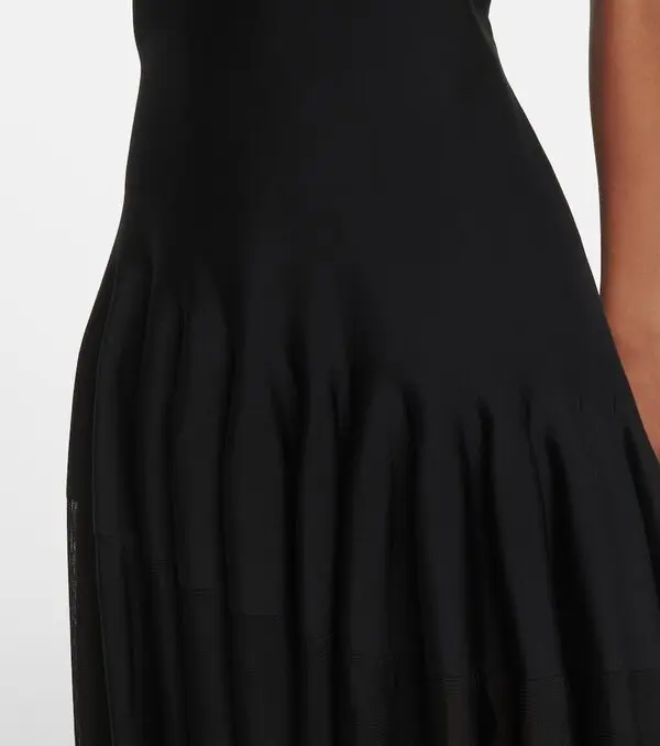 Alaïa Strapless Pleated Gown