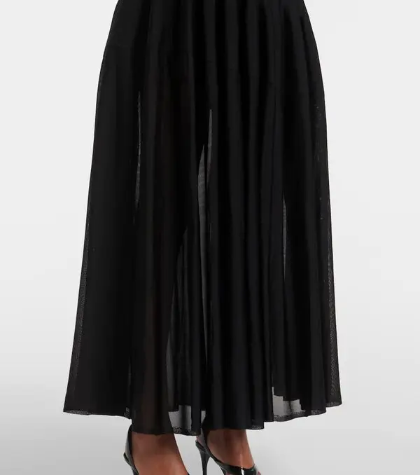 Alaïa Strapless Pleated Gown