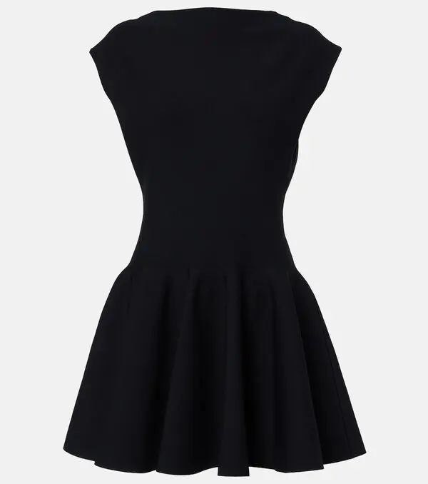 Alaïa Skater Mini Dress - Black