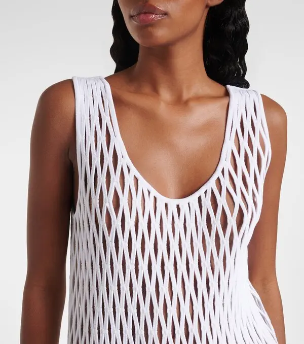 Alaïa Skater Mini Dress - White