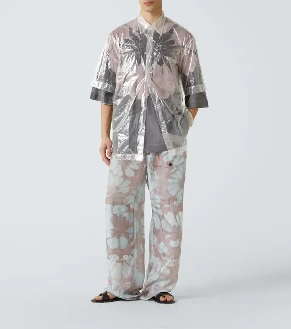 Dries Van Noten Sheer Bowling Shirt