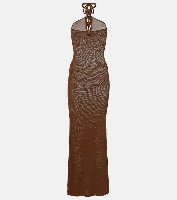 Isabel Marant Eileen Maxi Dress - Metallic