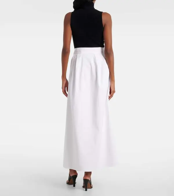 Max Mara Cotton-blend Gabardine Maxi Skirt