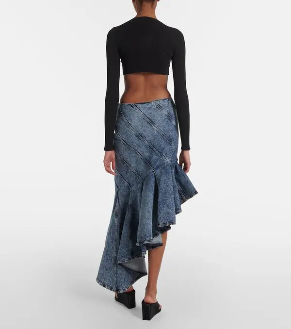 Alaïa Jersey Crop Top