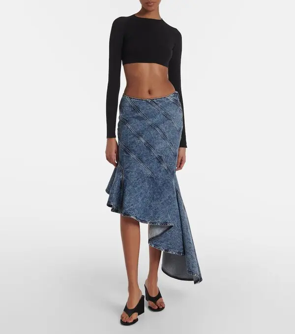 Alaïa Jersey Crop Top