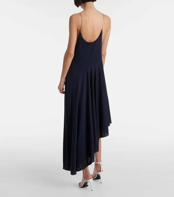 Alaïa Asymmetric Jersey Slip Dress
