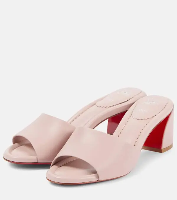 CHRISTIAN LOUBOUTIN Jane 55 Leather Mules