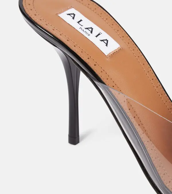 Alaïa Le Cour Abstraît 90 Patent Leather Mules