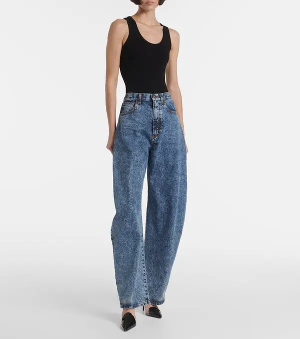 Alaïa Le Cour Abstraît 90 Patent Leather Mules