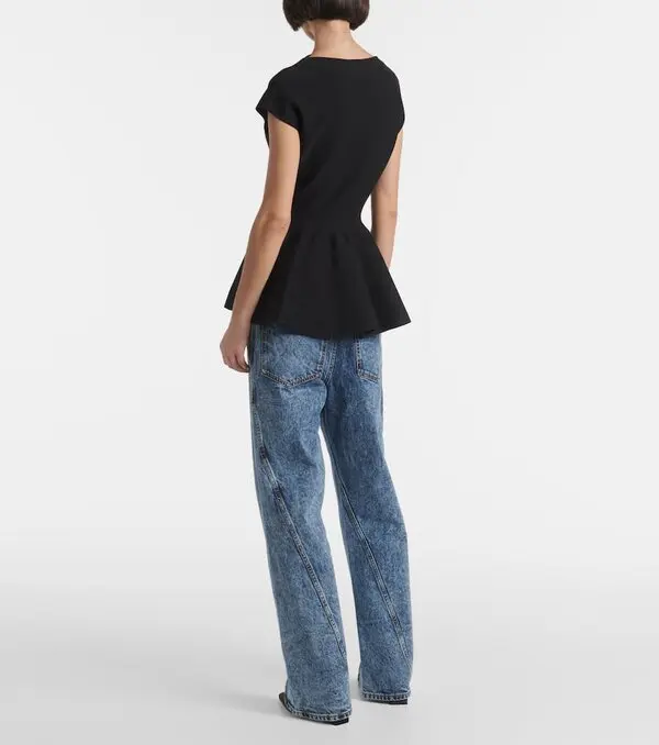 Alaïa Peplum Top
