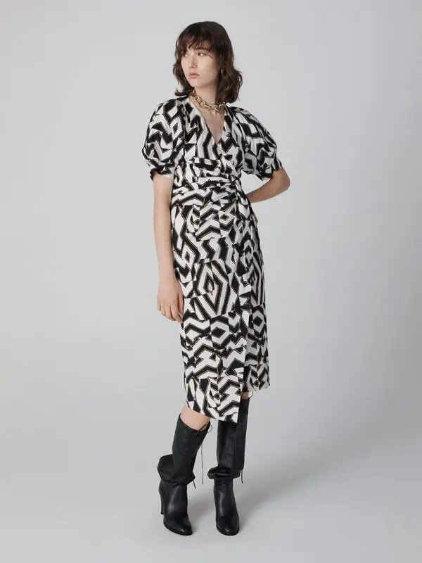 diane von furstenberg dress black and white Elegant Black Long Evening Dress,Black Glam Dress Y6639 – Simplepromdress