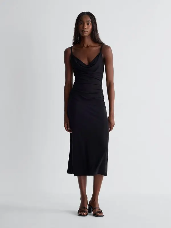 Diane Von Furstenberg Claudia Slip Dress - Black