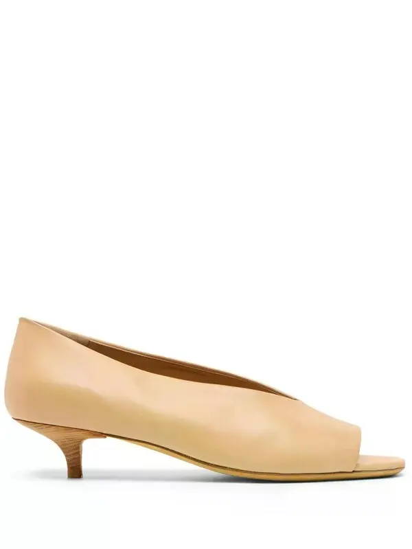 Marsèll Fiuto Leather Pumps - Neutrals