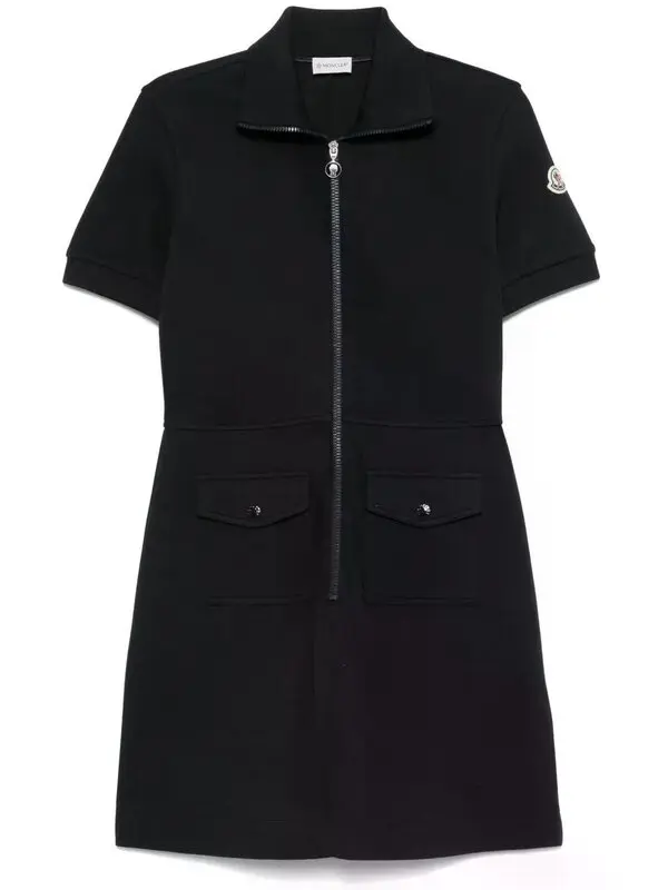 Moncler Piquet Polo Mini Dress - Blue