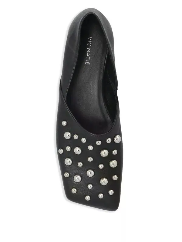VIC MATIE Stud-embellished Ballerinas