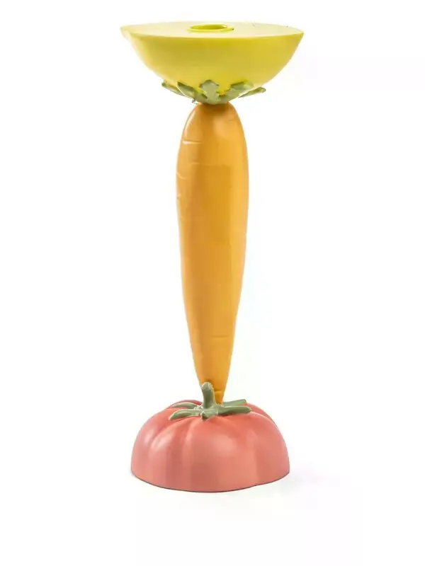 SELETTI Vitamin Carrot Candlestick - Yellow
