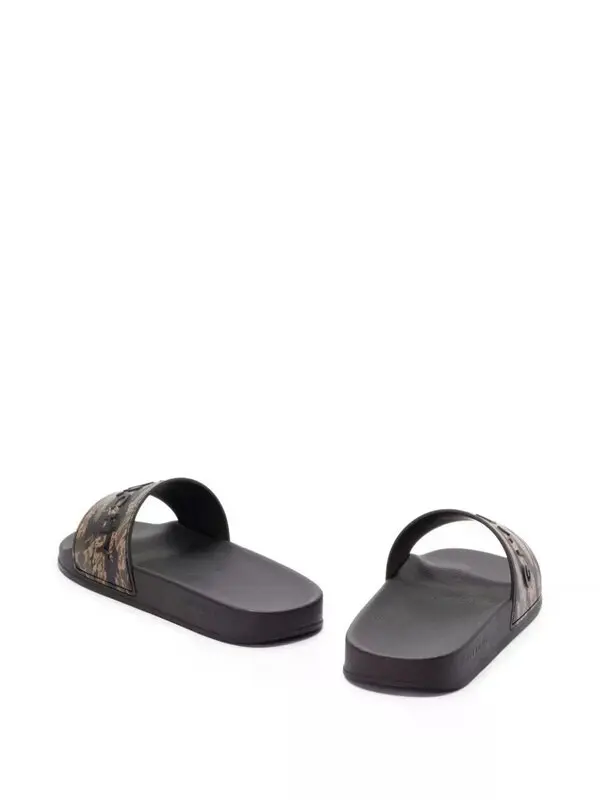 Givenchy Logo-embossed Slides - Black