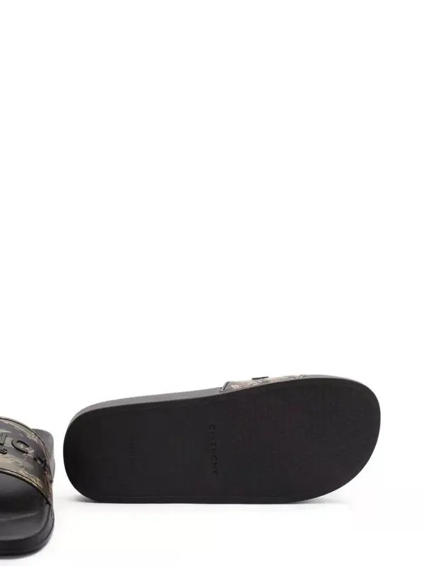 Givenchy Logo-embossed Slides - Black
