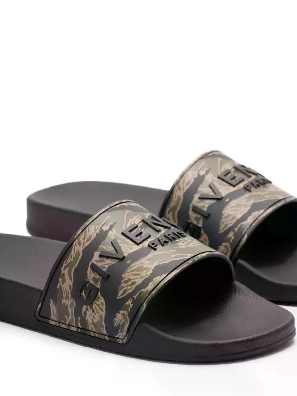 Givenchy Logo-embossed Slides - Black