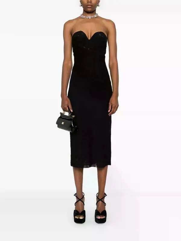 Dolce & Gabbana Strapless Lace Dress