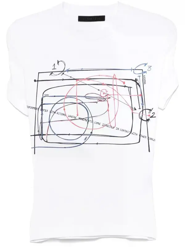 ALAINPAUL Printed T-shirt - White