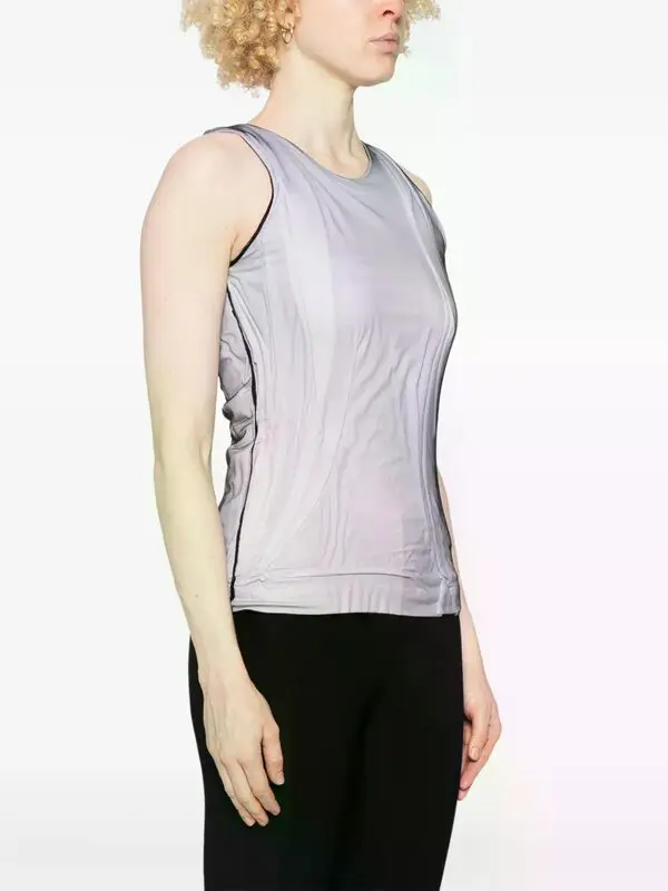 ALAINPAUL Mesh-overlay Tank Top