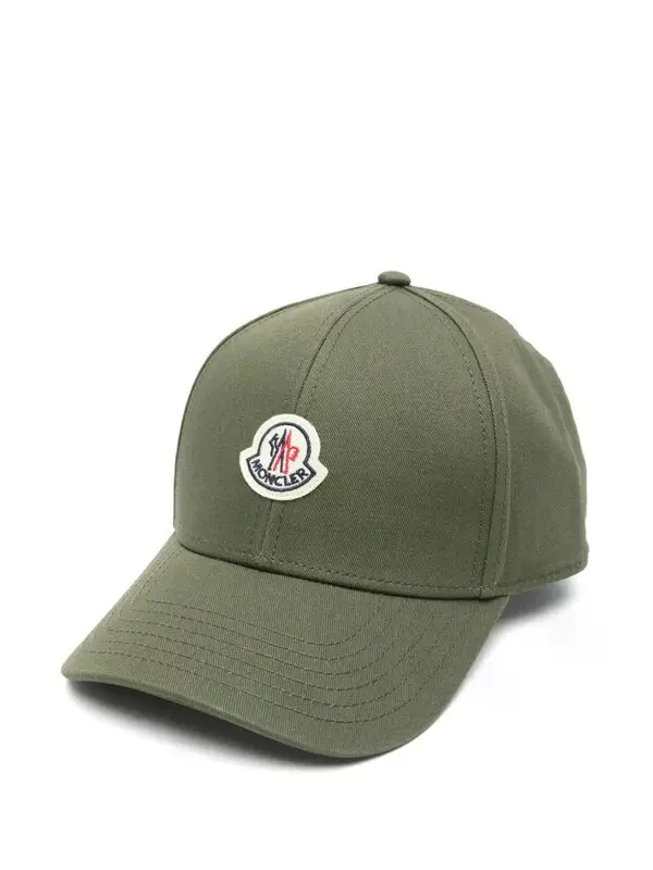 Moncler Logo-patch Baseball Cap - Green