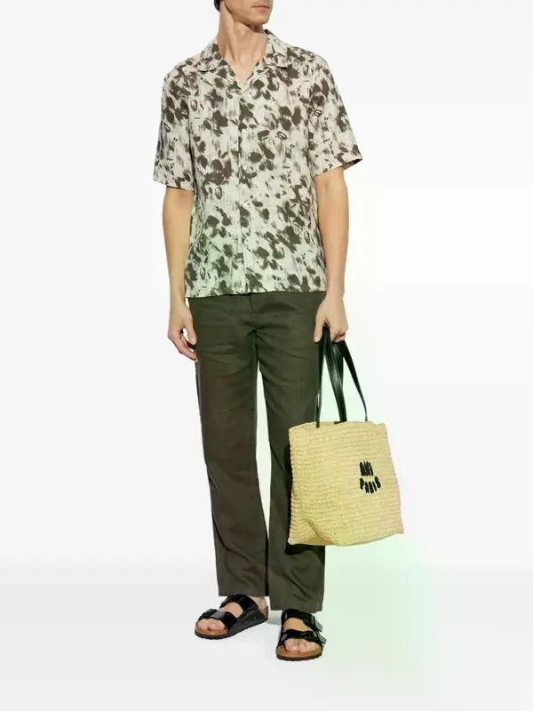 SAMSOE SAMSOE Abstract-print Short-sleeve Shirt