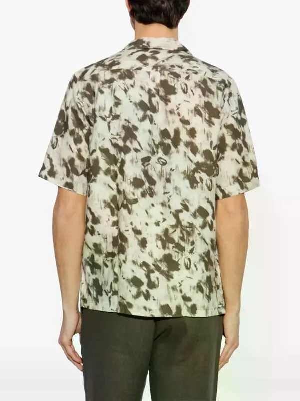 SAMSOE SAMSOE Abstract-print Short-sleeve Shirt