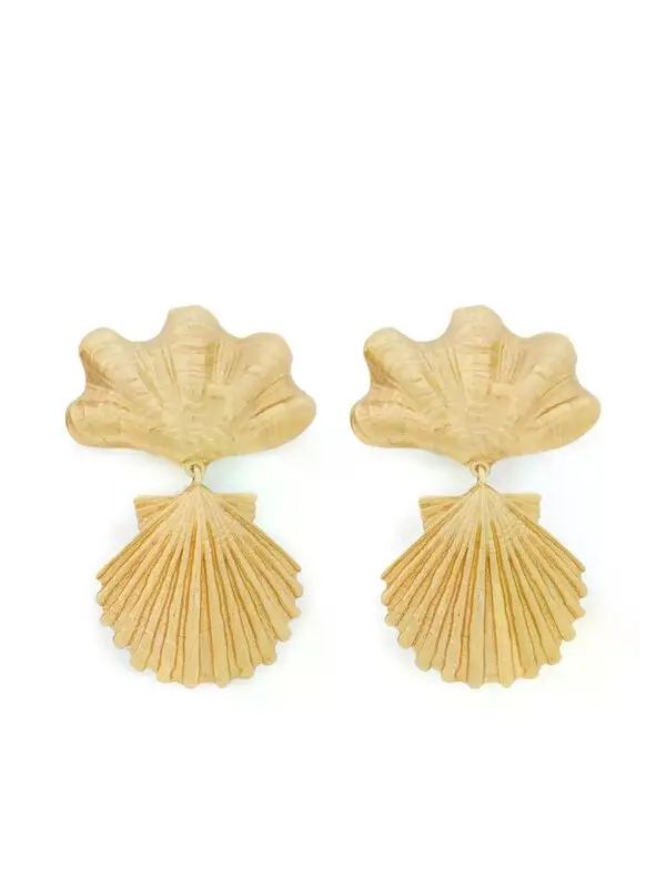 Chloé Shell Earrings - Gold