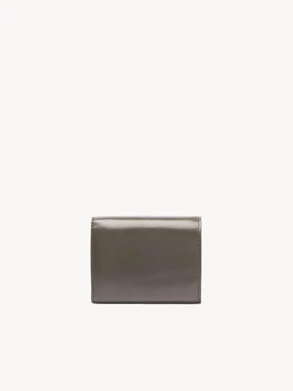 Chloé Small Iconic Tri-fold With Coin Pocket In Shiny Leather