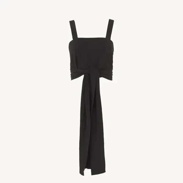 Chloé Cropped Front-tie Tank Top