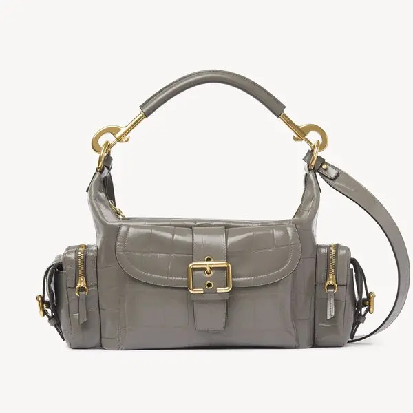 Chloé Camera Bag In Croco-effect Leather