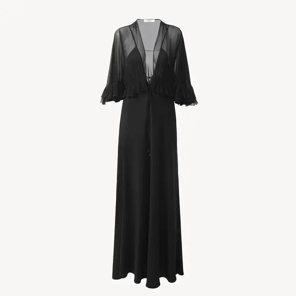 Chloé V-neck Long Dress