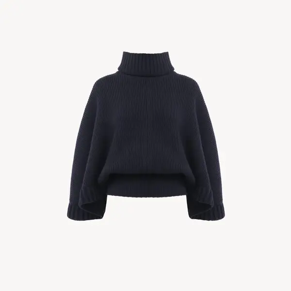Chloé Short Turtleneck Cape