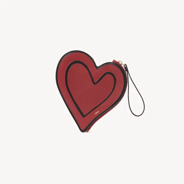 Chloé Symbols Heart Flat Pouch