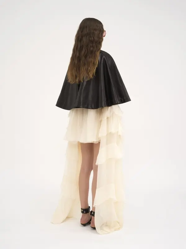 Chloé Short Nappa Leather Cape