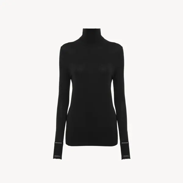 Chloé Fitted Wool Knit Turtleneck
